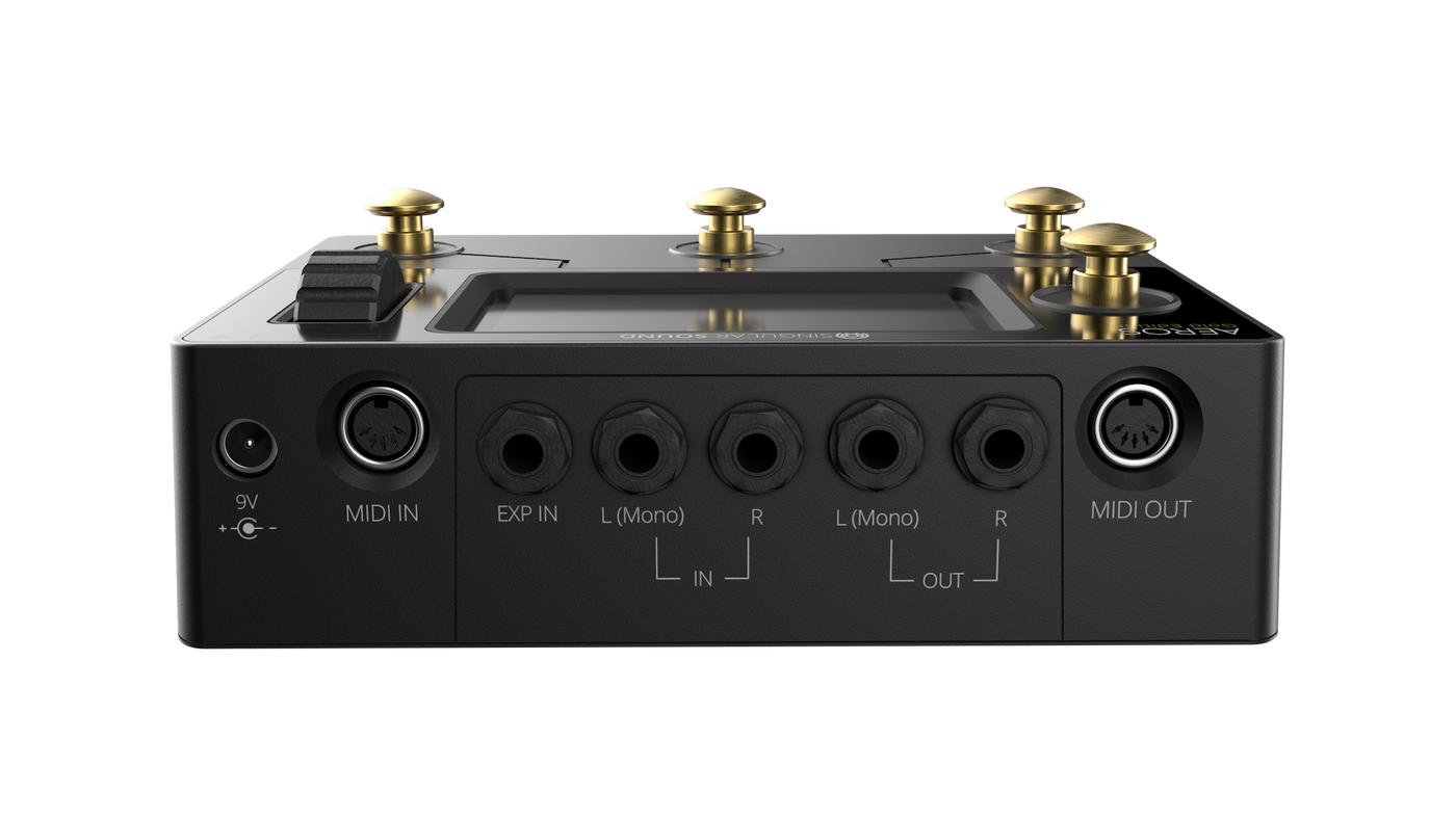 Aeros Gold Edition: Multi-track Looper Pedal with Silent Buttons