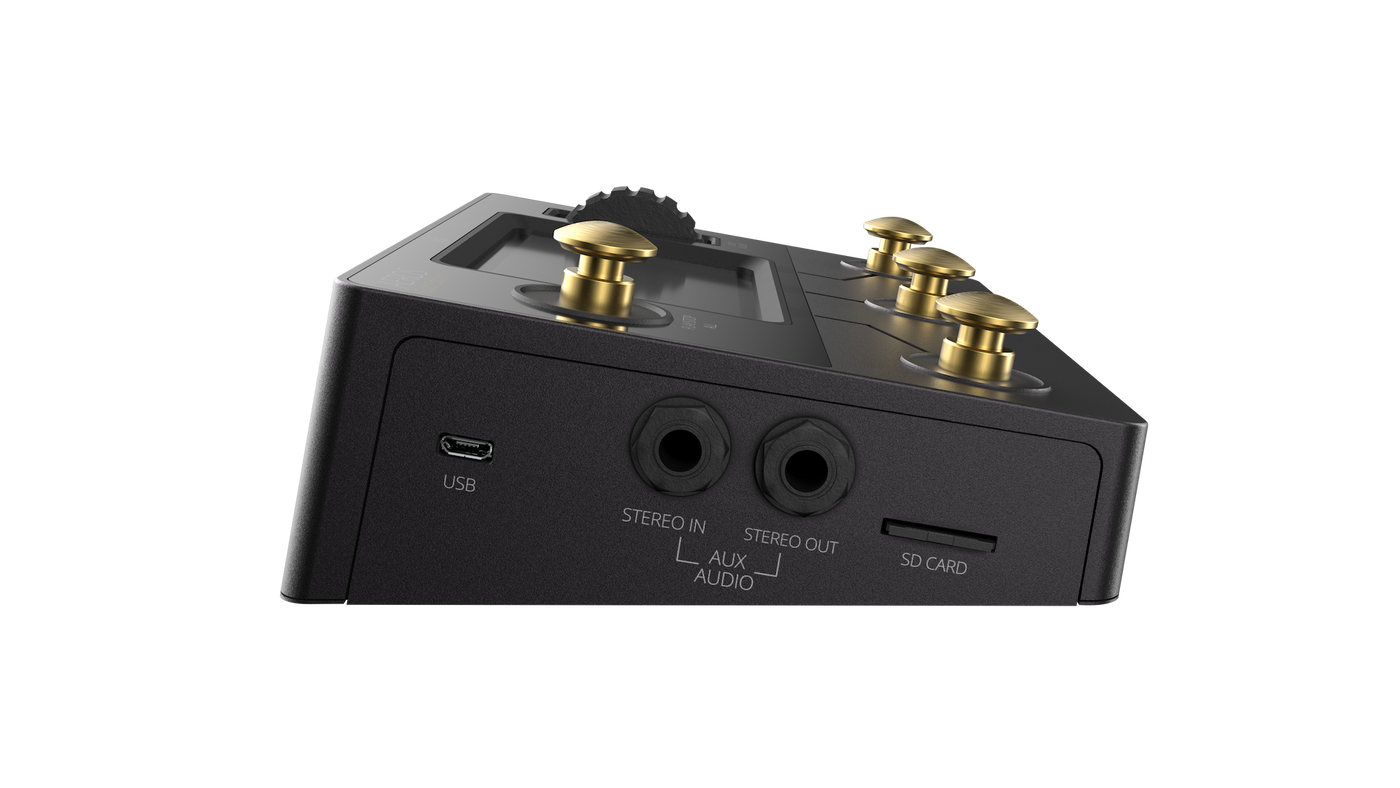 Aeros Gold Edition: Multi-track Looper Pedal with Silent Buttons